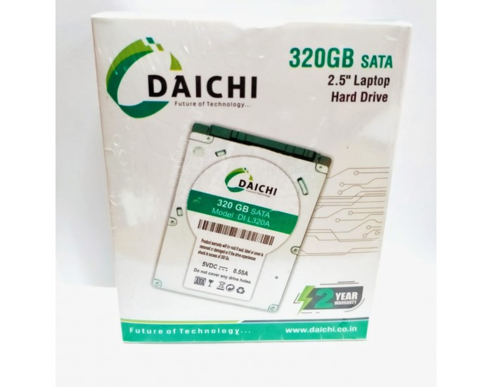 DAICHI PULLOUT INTERNAL HARD DISK 320GB LAPTOP SATA (2 YEAR) LAPTOP
